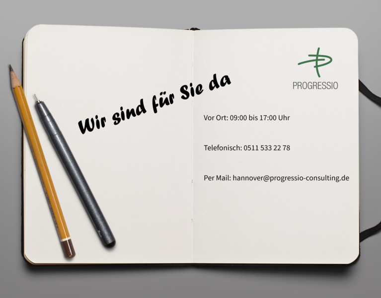 Wir sind für Sie da | Progressio Consulting
